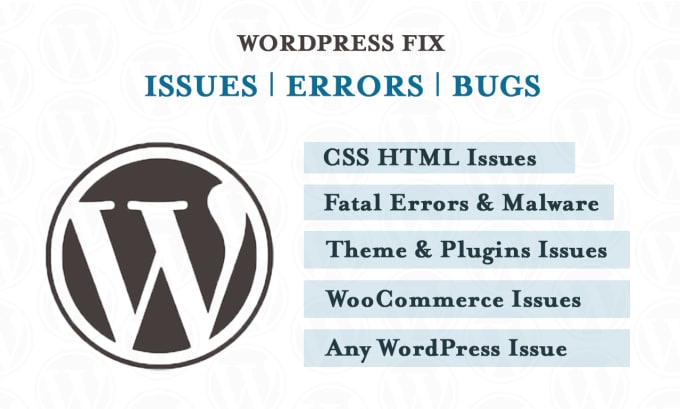 Fix wordpress issues, wordpress website bugs and errors by Jawadnagi ... Fix wordpress issues, wordpress website bugs and errors by Jawadnagi ...
