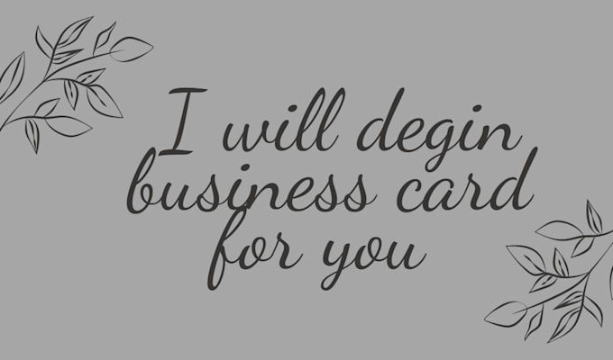 Deign business cards for you by Rimsha__design | Fiverr