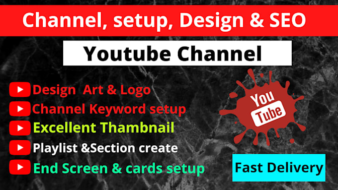 Create setup and design yt channel by Mdshanto260 | Fiverr