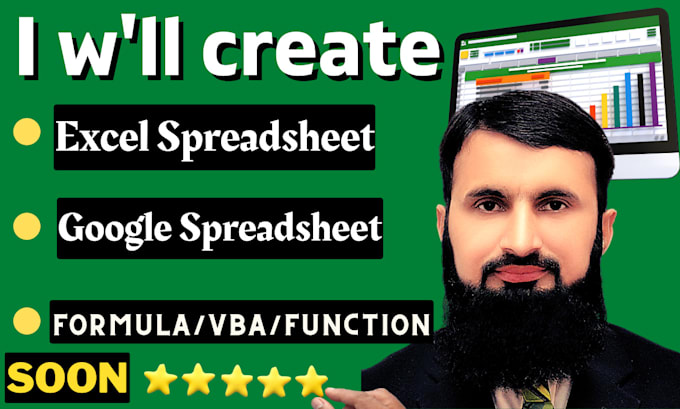 Do your ms excel spreadsheet,google spreadsheet,vba,formulas and many more by Mub786m | Fiverr