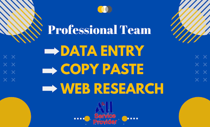 Do data entry, copy paste, typing work and web research by Raiali973 ...