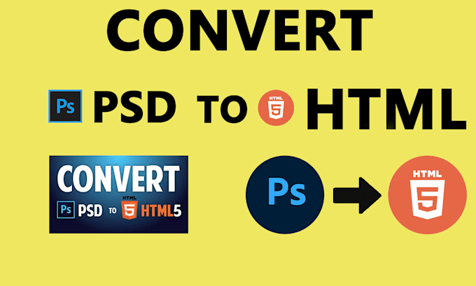 Convert psd to html and css by Saj_jad | Fiverr