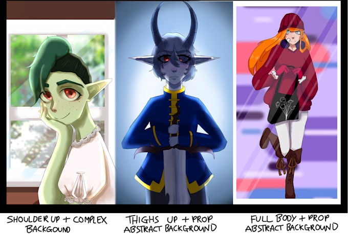 Draw your oc, your dnd character or yourself in my artstyle by Bean902 ...