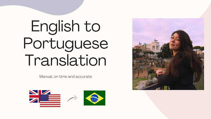 Provide professional english to portuguese translation by Ff_our | Fiverr