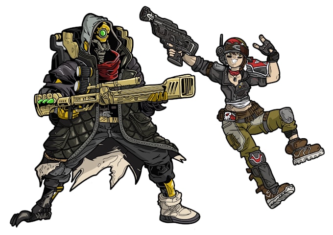 Create simplistic illustrations of characters by Sarah_lilyj | Fiverr