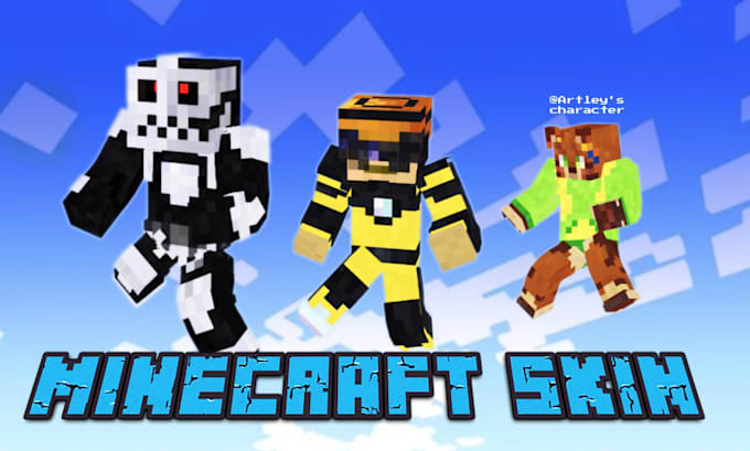 Design a working minecraft skin for you by Kingensauce | Fiverr