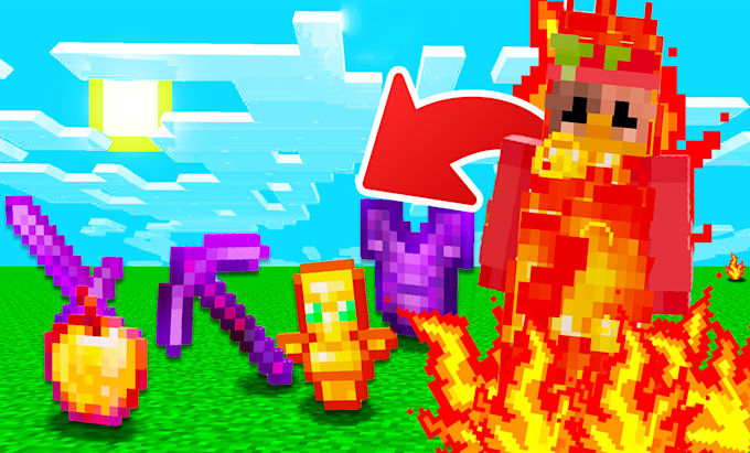 Make custom minecraft thumbnail by Lforreal | Fiverr