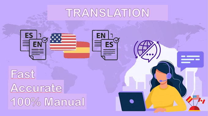 Professionally translate anything to spanish and english by ...