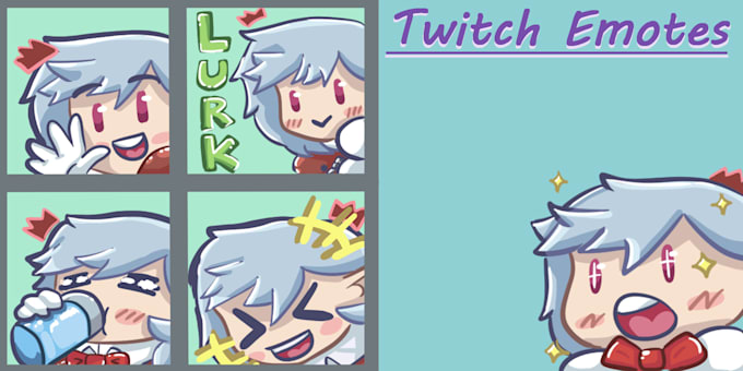 Draw emotes for your twitch, youtube, or discord by Keypo3 | Fiverr