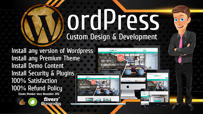 Install and setup wordpress themeforest theme demo in 2hr by Ceoprodigy | Fiverr