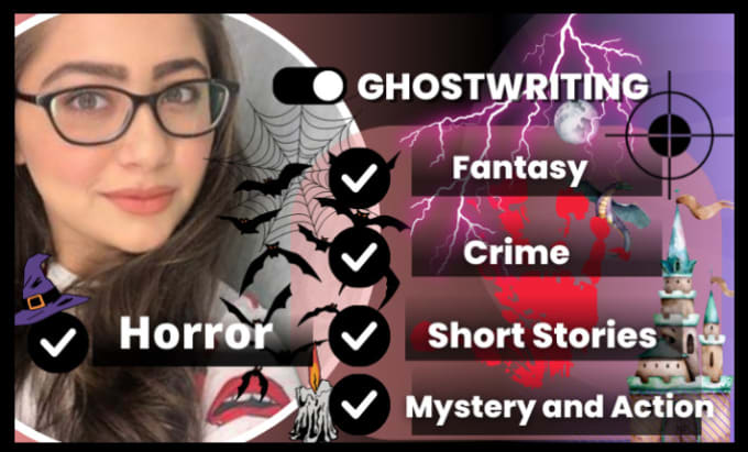 Ghostwrite horror crime fantasy short stories and novels by Tahreem514 | Fiverr
