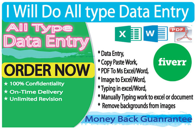 Handle projects related to excel processing, word, digital marketing by ...