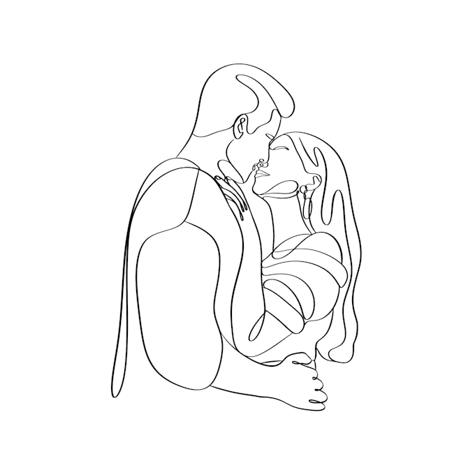 Digitally draw a line art of your portrait by Tameas_designs | Fiverr