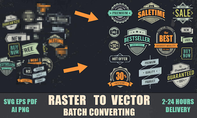 Trace vectors in batch, image to vector batch by Riishh | Fiverr
