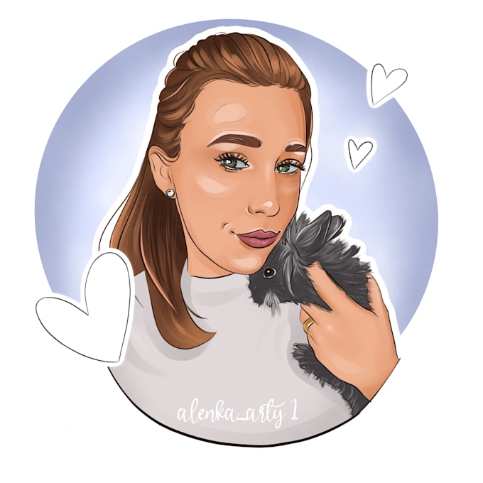Draw a portrait logo for your business by Alenka1145 | Fiverr