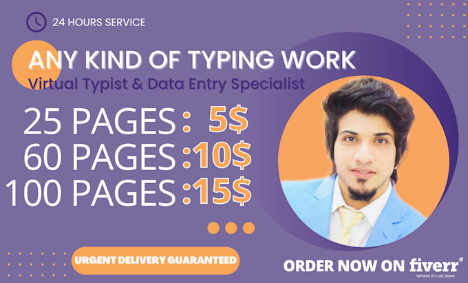 Do fastest data entry, copy paste and typing job by Talhazaheerr | Fiverr