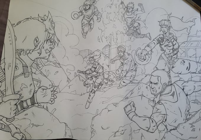 Draw creative crossover character battles by Davidtuckerjr | Fiverr