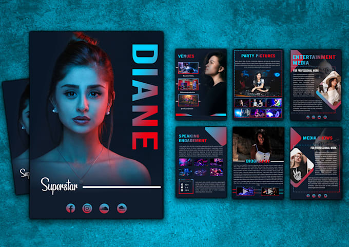 Do professional artist epk, media kit, press kit, speaker one sheet by ...