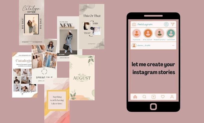 Create stories in canva for your instagram by Juhilimbani | Fiverr