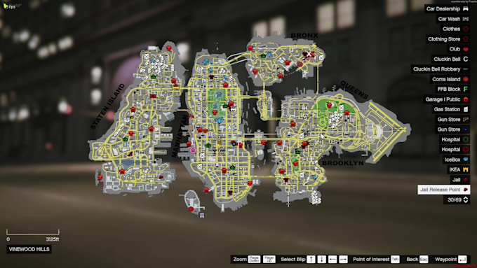 Liberty city map with 40 mlos by Wveen7 | Fiverr