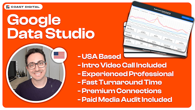 Create a premium google data studio dashboard for you by Coast_digital ...