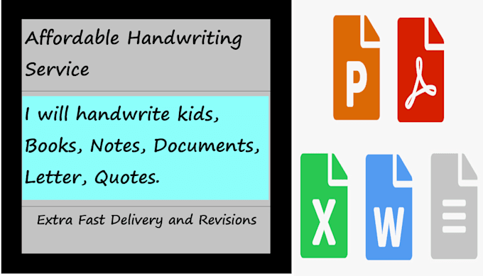 Clear and colorful handwritten kids books, notes documents, letters by ...