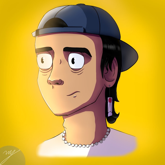 Make a 2d profile art for your social media by Marcoramalho | Fiverr