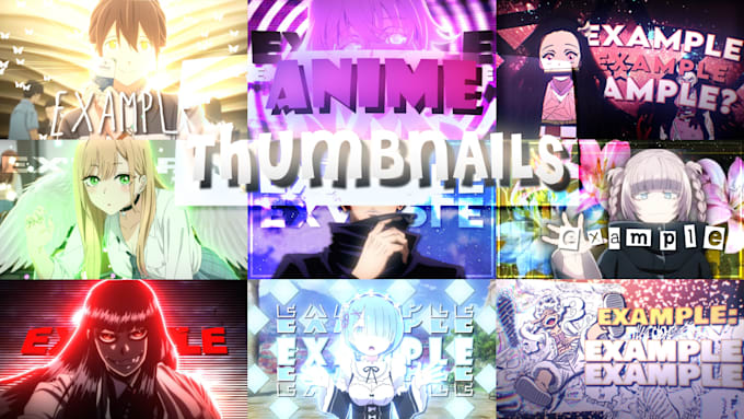 Design 3 anime thumbnails for your youtube channel by Koropokkuro | Fiverr