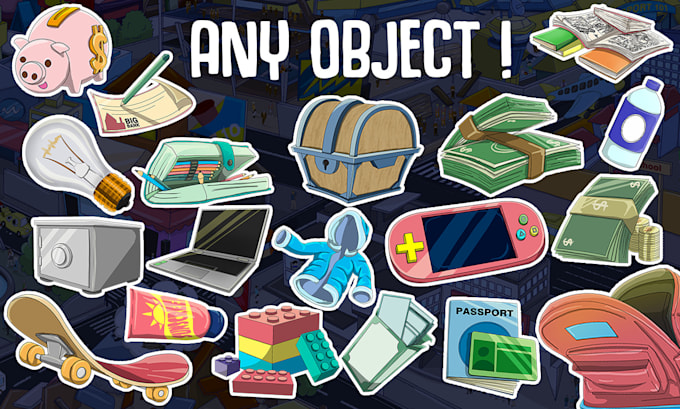 Create game art, objects and props, for video games and card games by ...