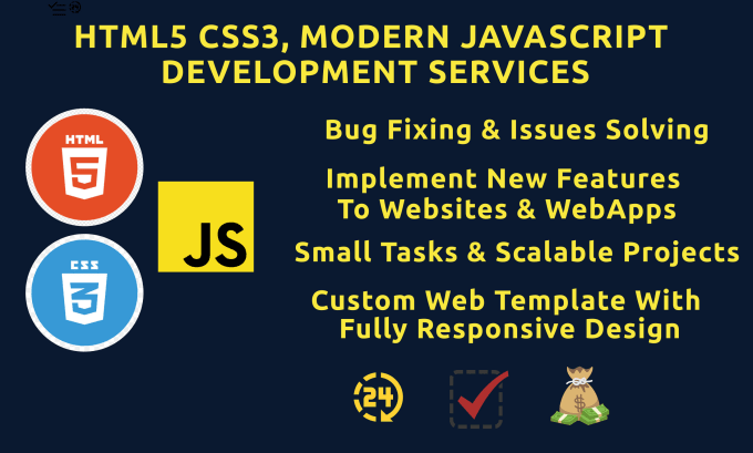 Html Css And Vanilla Js Development By Muhammadwasi81 Fiverr