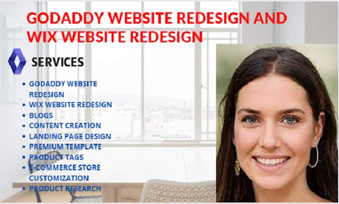Develop responsive godaddy website redesign wix website redesig and ...