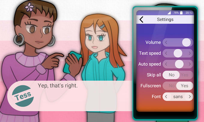 Code your visual novel plus custom gui and features by Halfstaratelier ...
