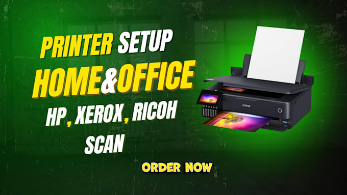 Install setup network printer hp xerox epson canon ricoh by ...