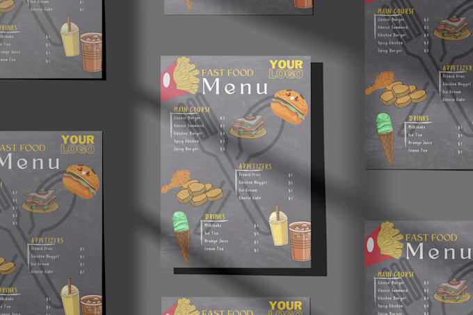 Create restaurant menu card design by Sajjad_hussain3 | Fiverr