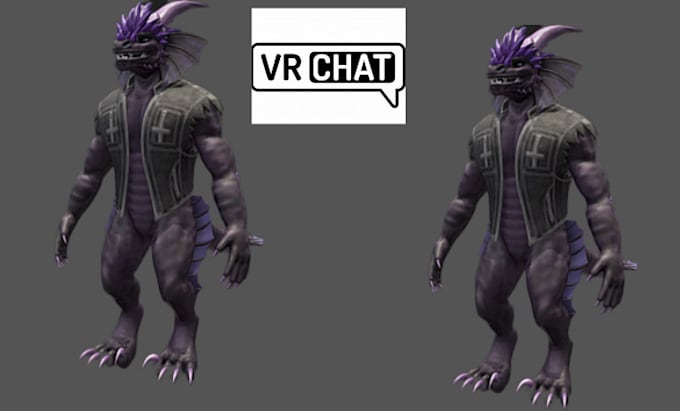 Make 3d model, custom vrchat avatar, furry vtuber avatar in rig vrc ...