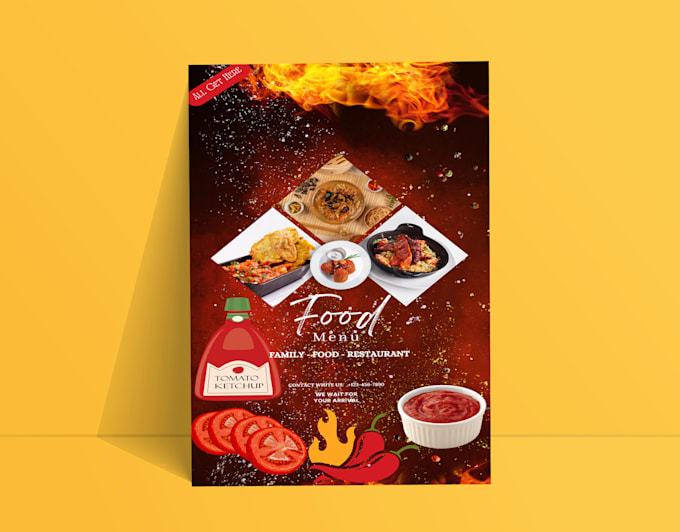 Make a high quality and unique menu design for your project by Rony4040 ...