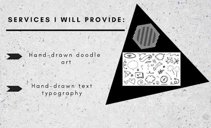 Do hand drawn simple, unique doodle arts and text typography by ...