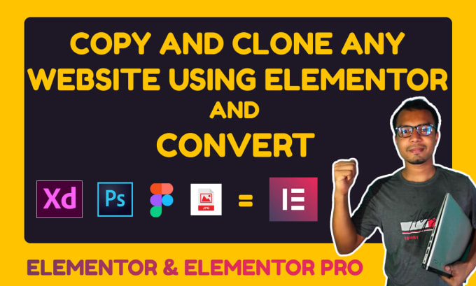 Copy and clone website using elementor and convert psd,figma,xd to elementor by Itx_sajib | Fiverr