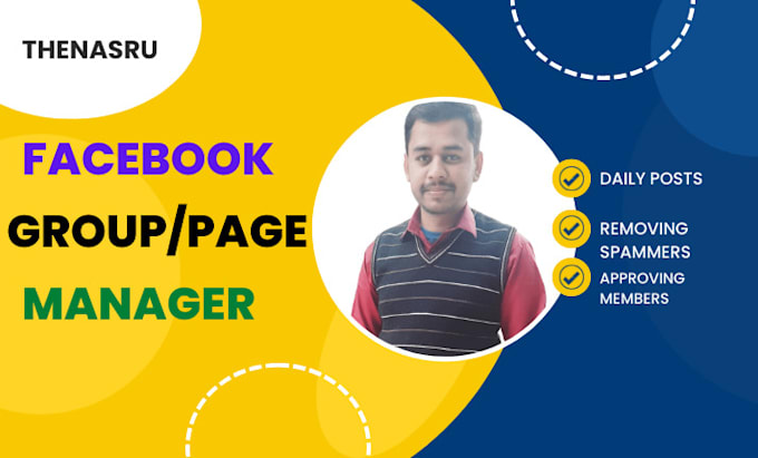 Be your facebook group admin and moderator by Thenasru | Fiverr