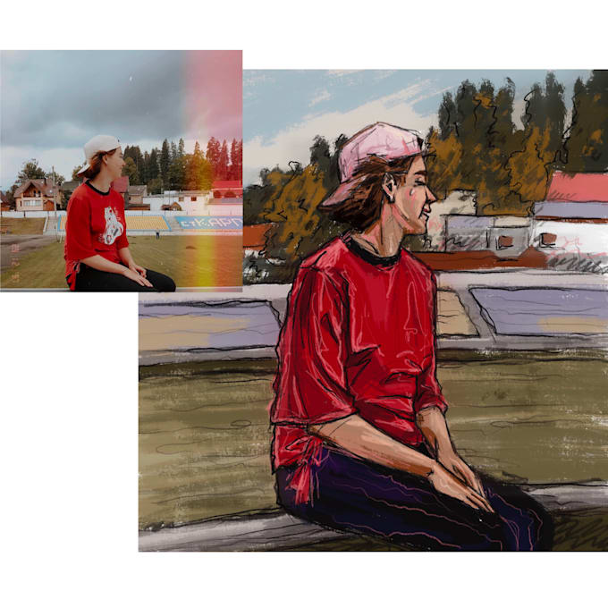 Draw a digital stylized portrait, fan art or your oc by Naremichan | Fiverr