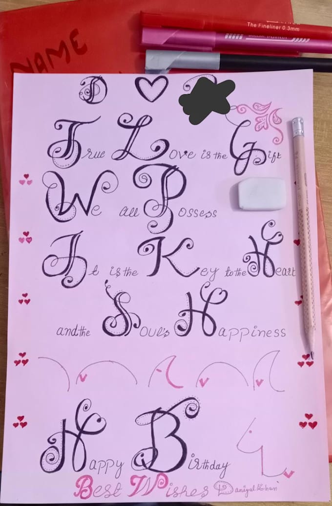 Beautiful handwrite cursive letters and mail them for you by Danikhanss ...