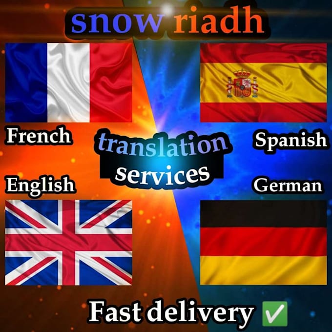 Perfectely translate from english to french , german and spanish by ...