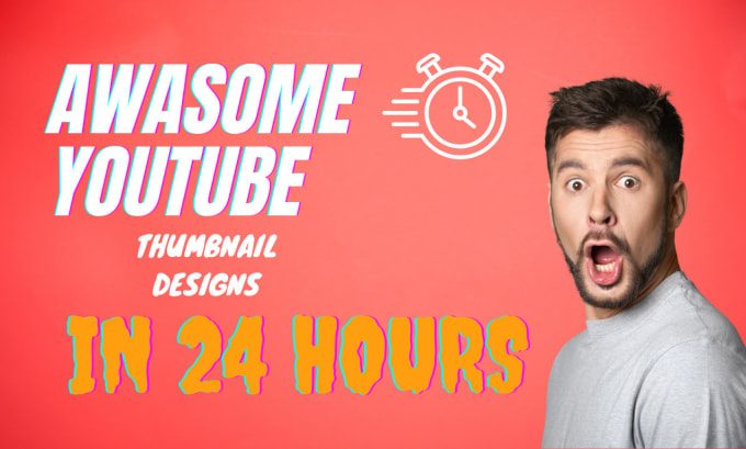 Create 4 youtube thumbnails in 24 hours by Nimantha49 | Fiverr