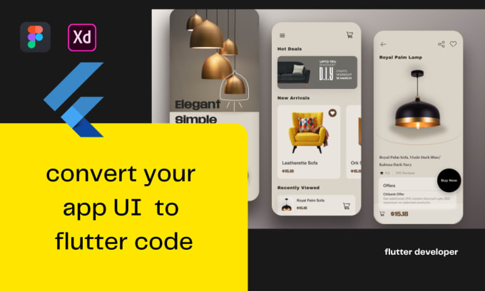 Convert your mobile app ui to flutter code by Karim_heiba | Fiverr