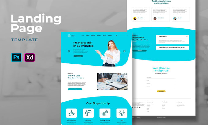 Design clean ui ux for website and landing page by Yasirali575 | Fiverr