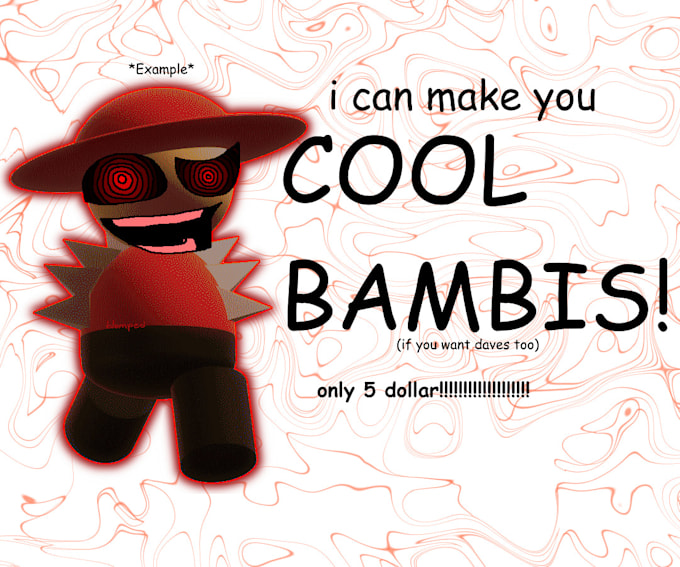 Make you a cool dave and bambi character by Blompychompy | Fiverr