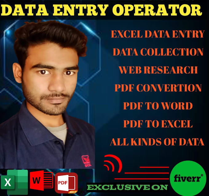Do data entry data management and data collection by Haidarali82 | Fiverr