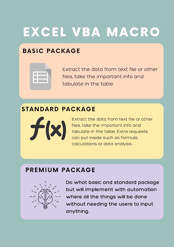 Create excel vba macros by Luciferlooi | Fiverr Create excel vba macros by Luciferlooi | Fiverr