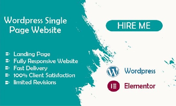 Create wordpress landing page design or single page website by Ahmadnaeem814 | Fiverr
