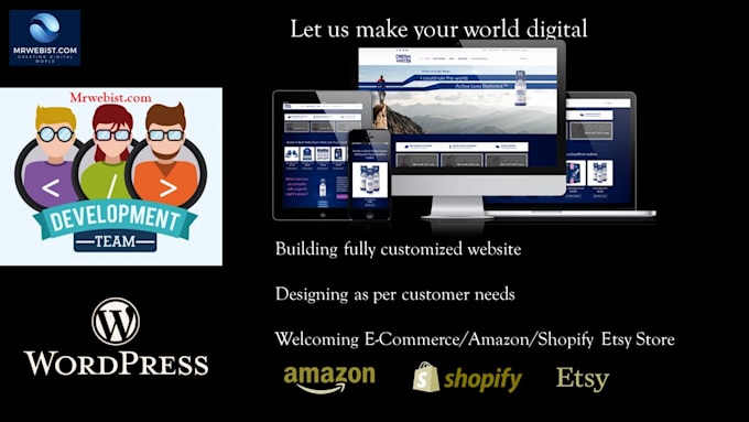 Make a professional wordpress e commerce website for you by Mrwebist | Fiverr